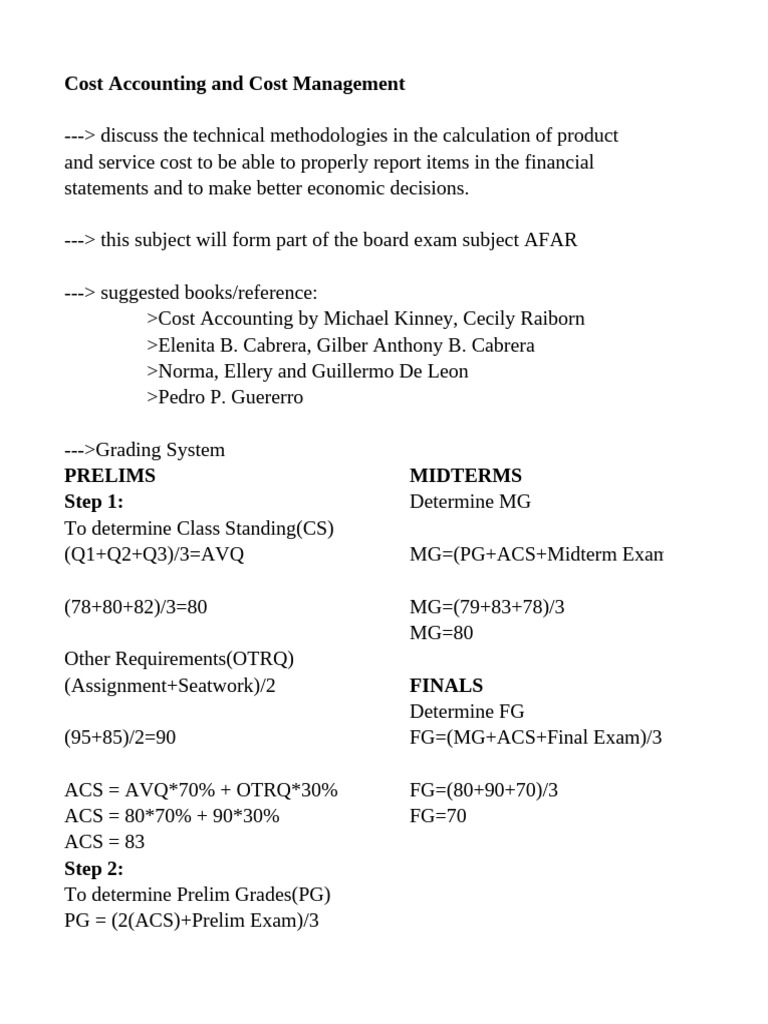 Cost Accounting | PDF