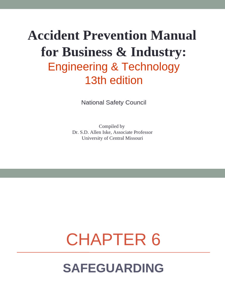 Apm Et13e Chapter 6 Safeguarding | PDF