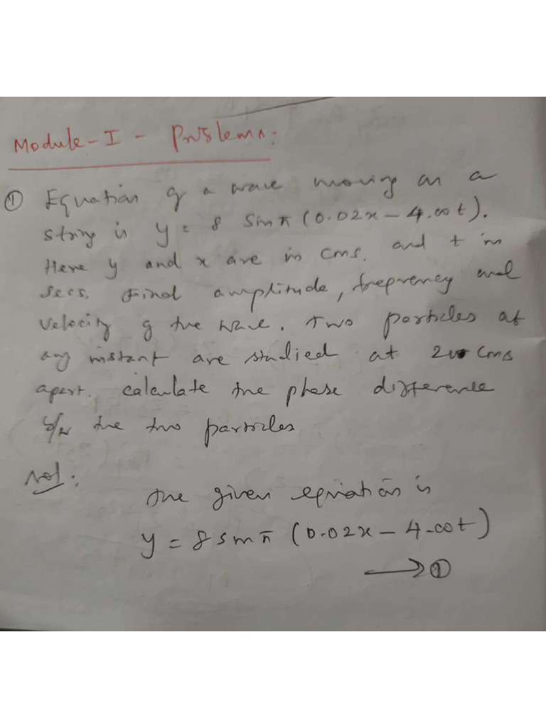 Module 1 Problems | PDF