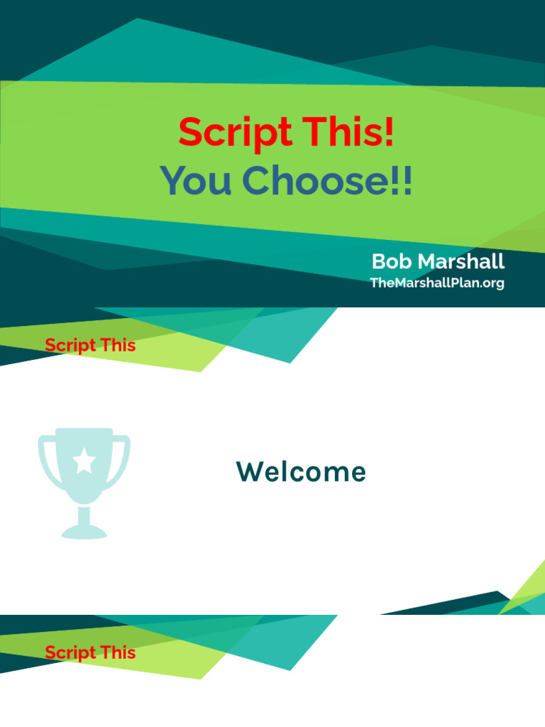 C - Content - Uploads - Script This! Bob Marshall | PDF