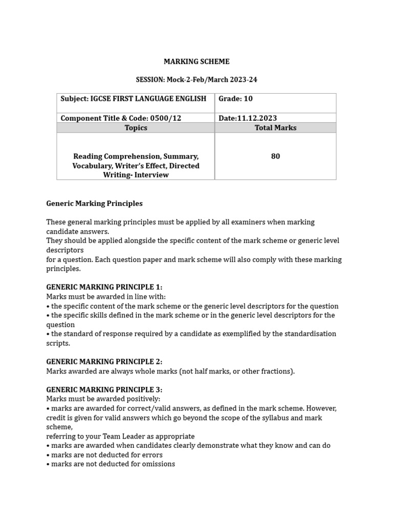 MS-Mock-1-Feb-March-2023-24-Gr 10-FLE-0500-PAPER 1 | PDF