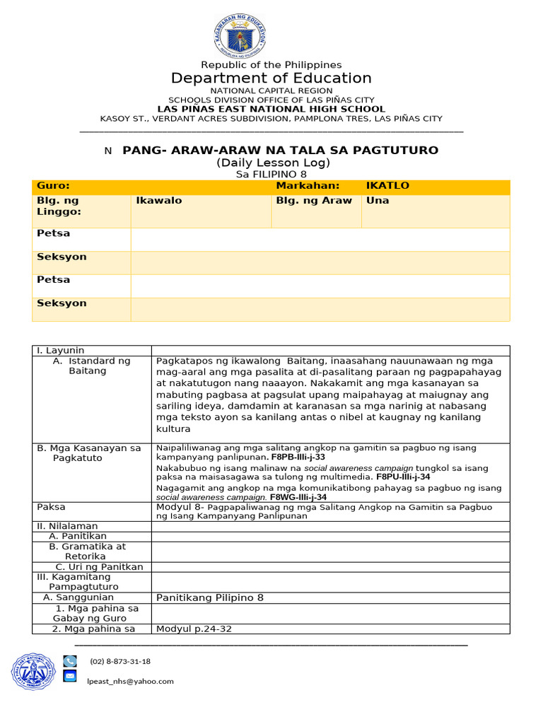 3rd Q Week 8 Day 1 | PDF