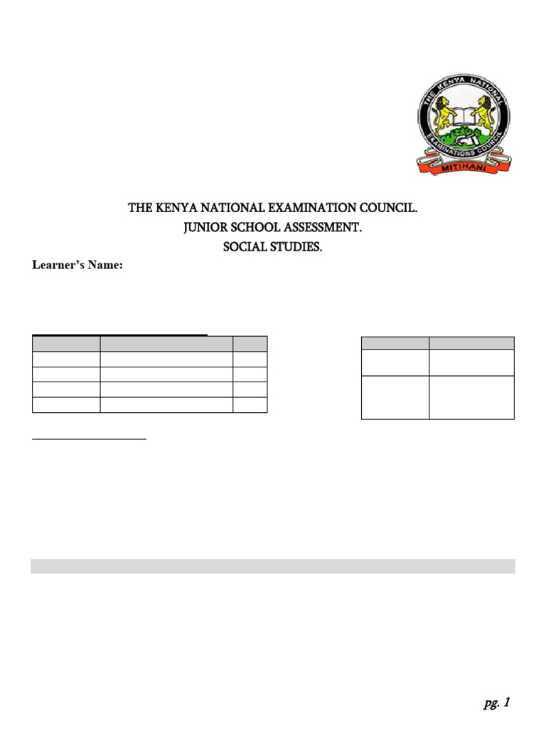 Kjsea g8-t2-003 Social Studies. | PDF