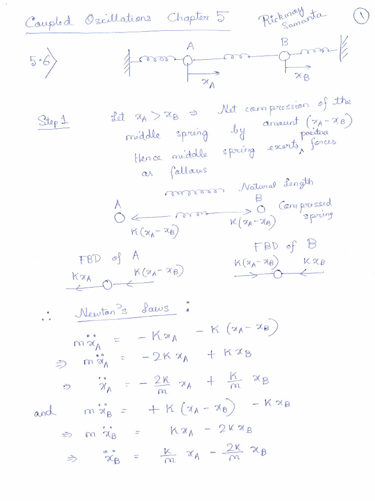 Coupled Oscillations | PDF