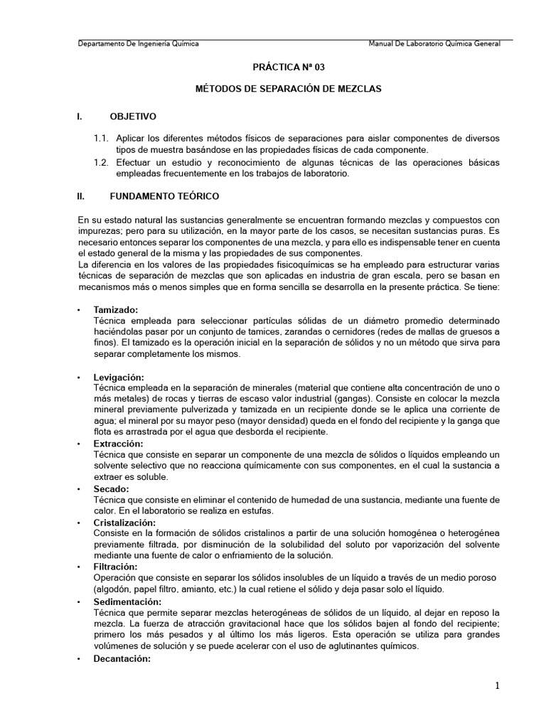 Laboratorio de Qu-Mica General-Pr-ctica 3 | PDF