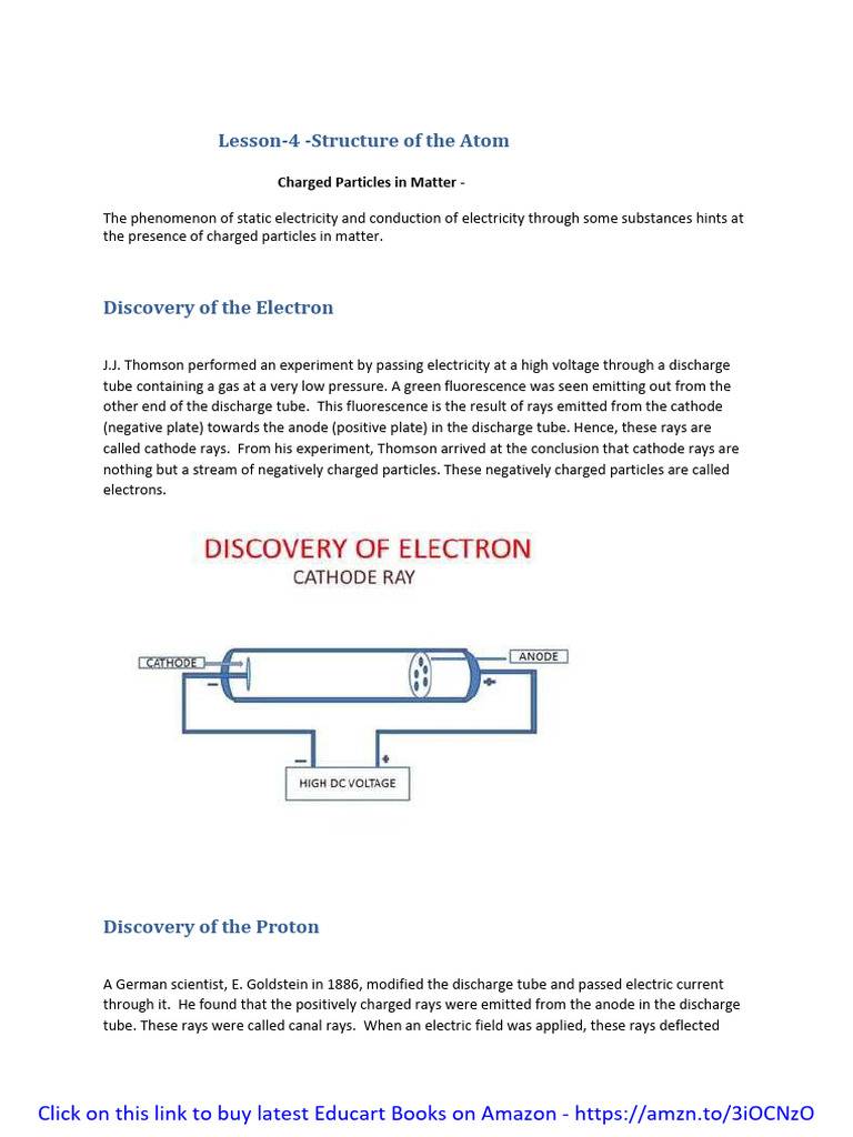 CH 4. Structure of The Atom | PDF