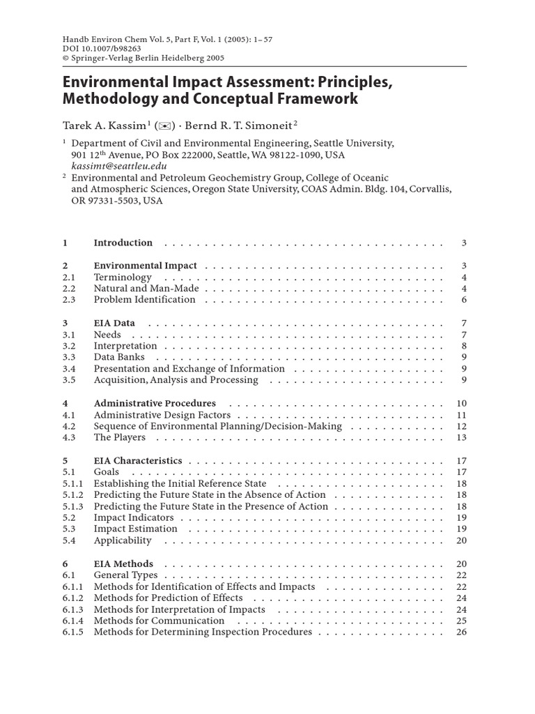 Environmental Impact Assessment | PDF | Environmental Impact Assessment | Data