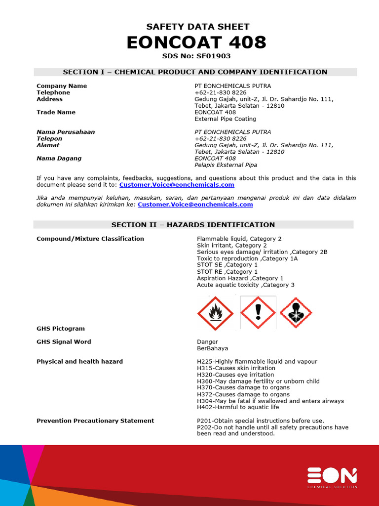 Eoncoat 408 FG00001-CT | PDF