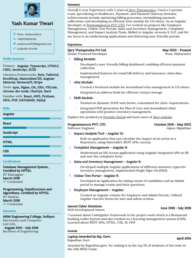 Yash Kumar Tiwari | PDF