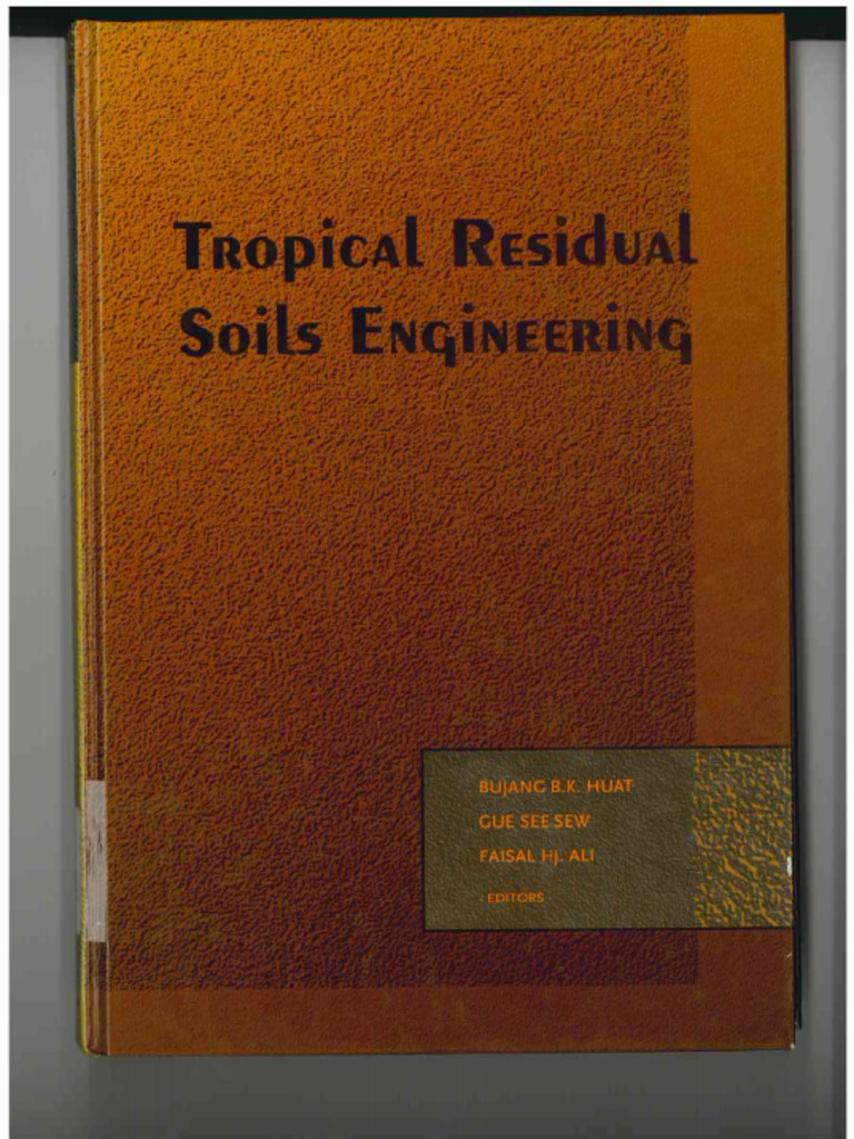 Tropical Residual Soils Engineering | PDF