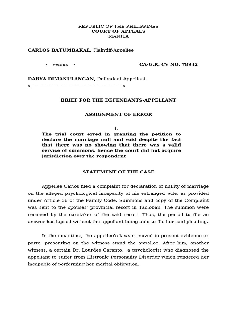 Appellant's Brief | PDF