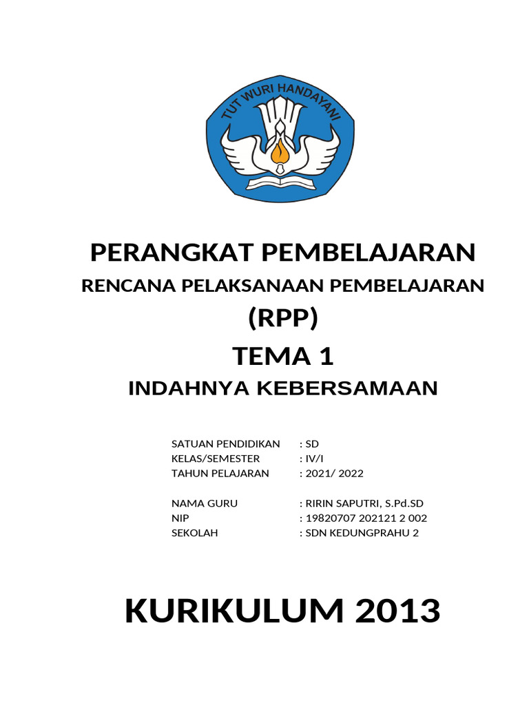 Sampul Perangkat Pembelajaran | PDF