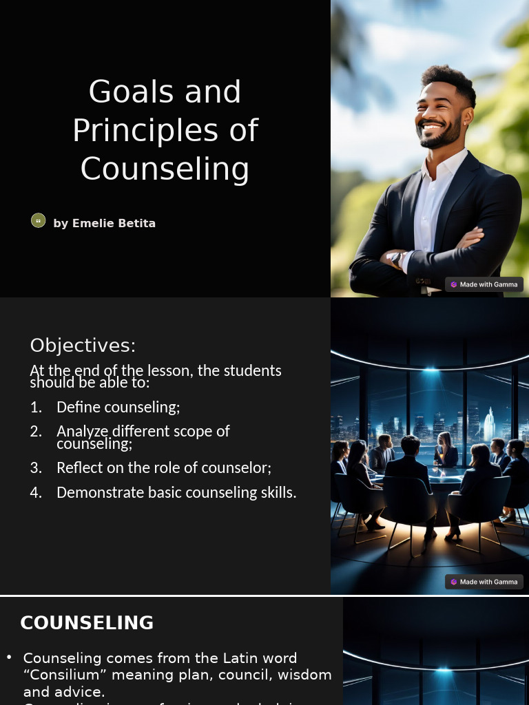 Introduction-To-Counseling (Scope & Principles) | PDF