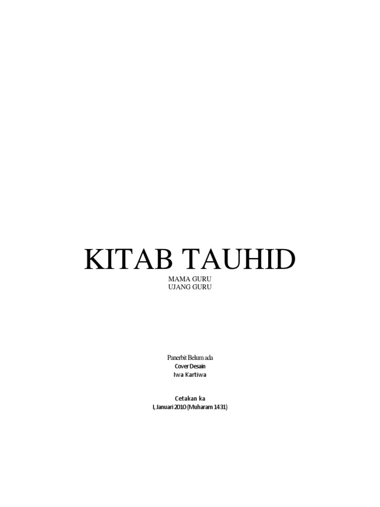 Kitab Tauhid | PDF