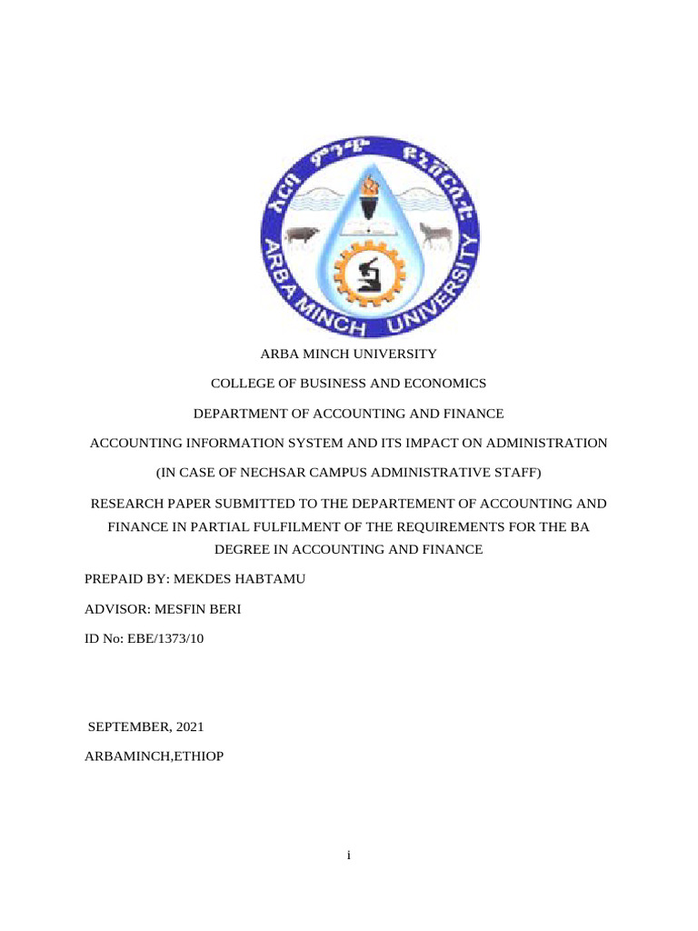 Final Accounting Thesis | PDF