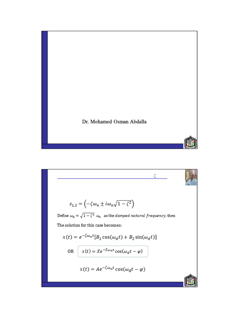 Dapmed Vibrations SDOF - Part 3 | PDF