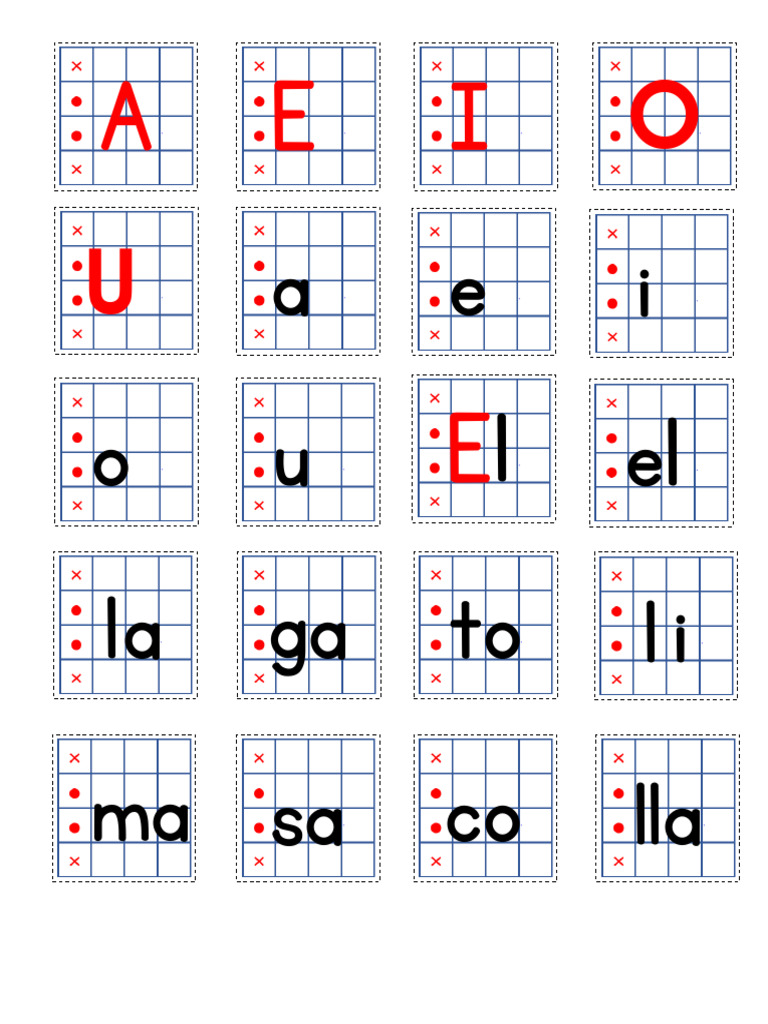 Cuadros Letras MS | PDF