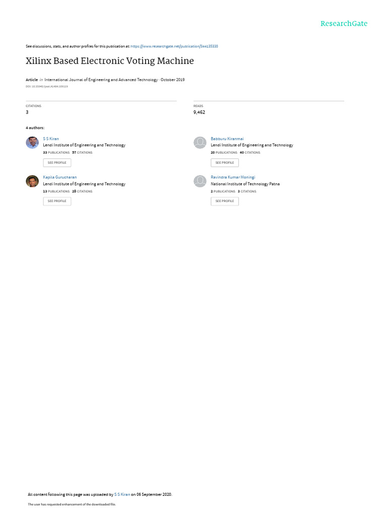 Xilinx Based Electronic Voting Machine: International Journal of ...