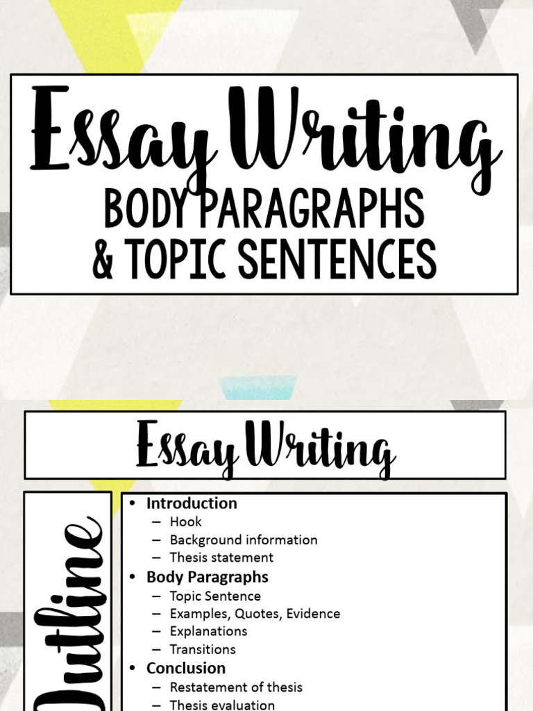 Body Paragraphs and Transitions | PDF