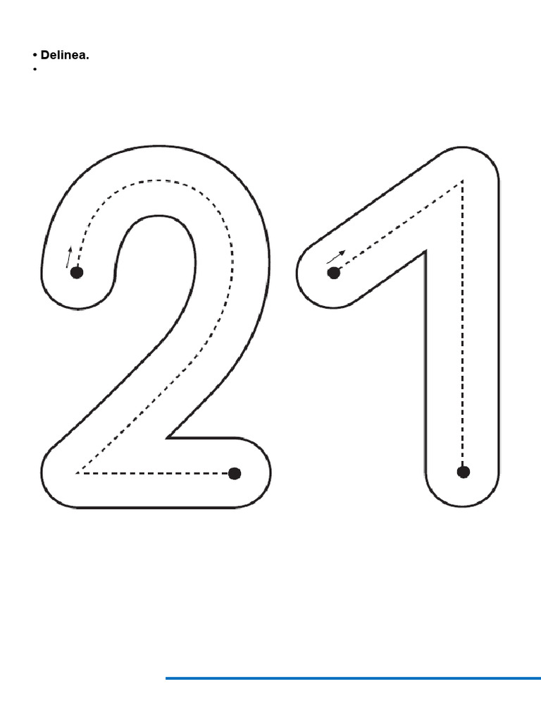 Números Del 21 - 30 | PDF