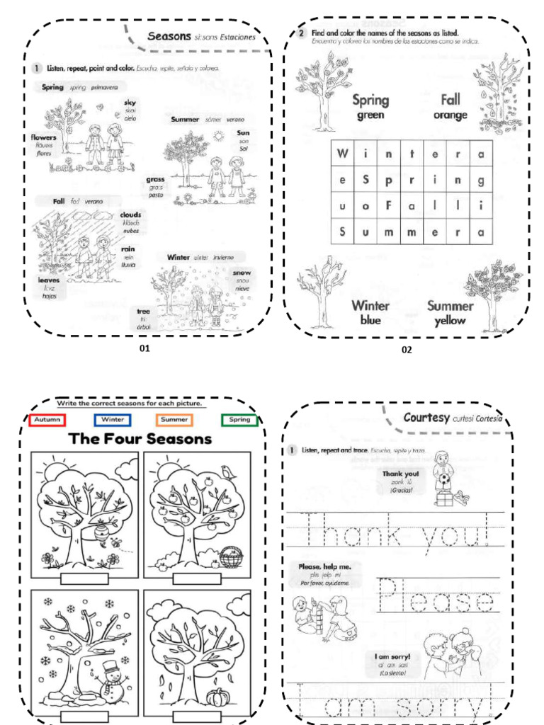 U5 - L3 - The Seasons | PDF