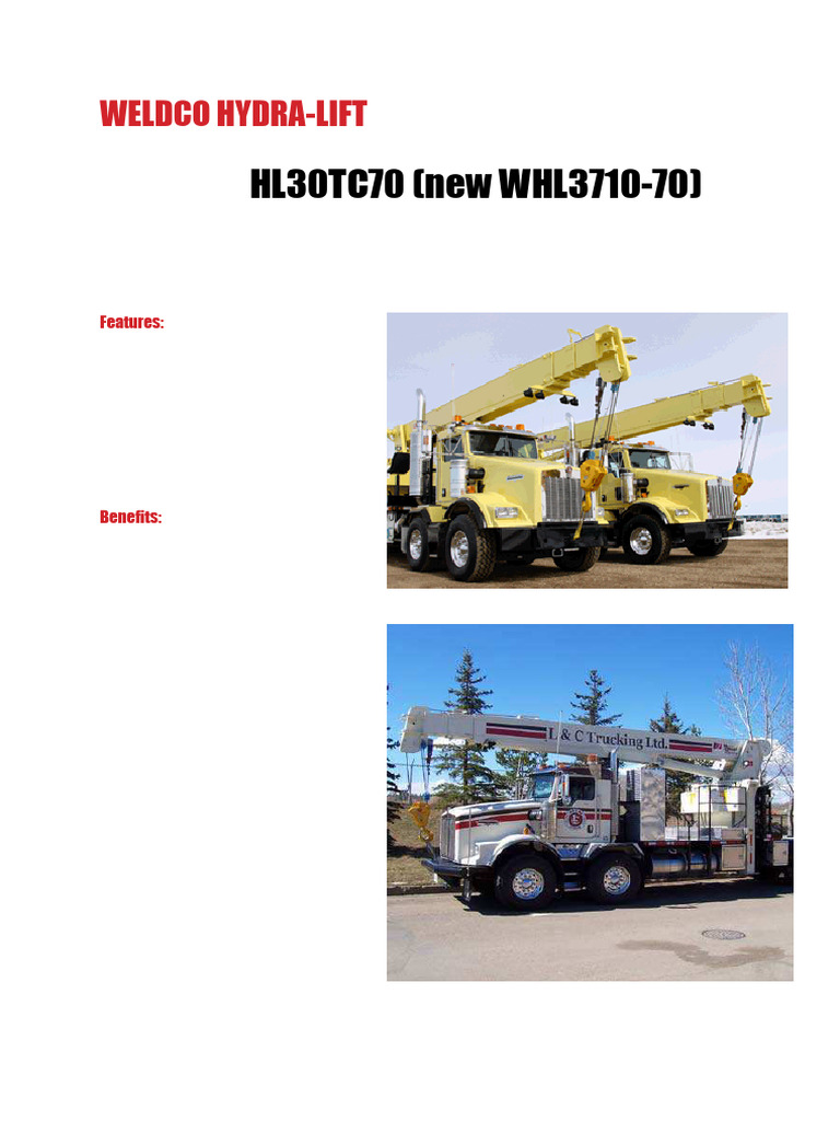 0su8ohqp6pkxp2idweldco Hydra-lift Hl30tc70 30-Ton Boom Truck Crane ...