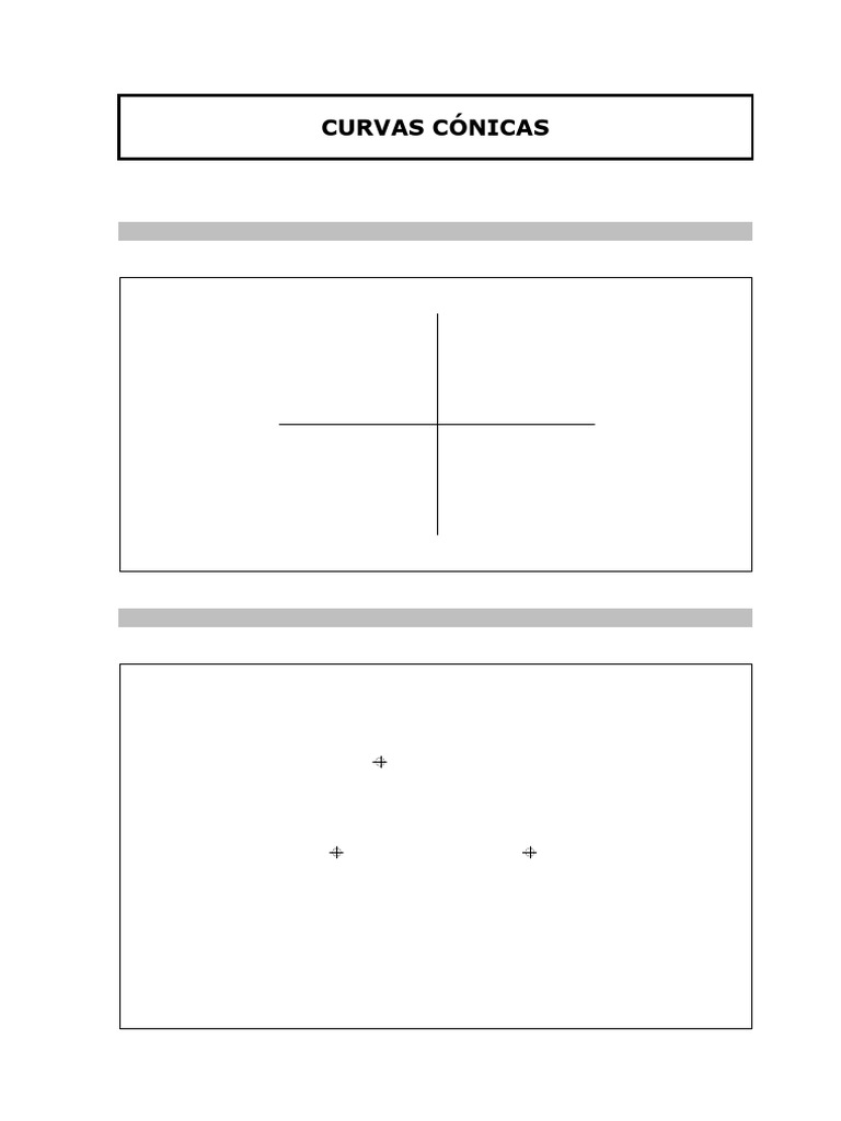 Ejercicios TEMA 5 CURVAS CÓNICAS | PDF