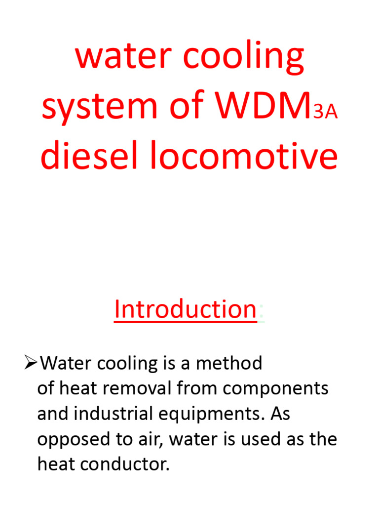 Alco Water Cooling System | PDF