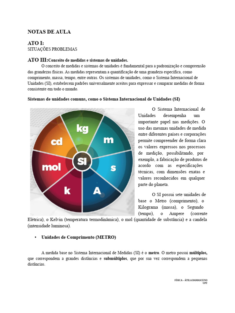 Notas de Aula 1 - Física | PDF