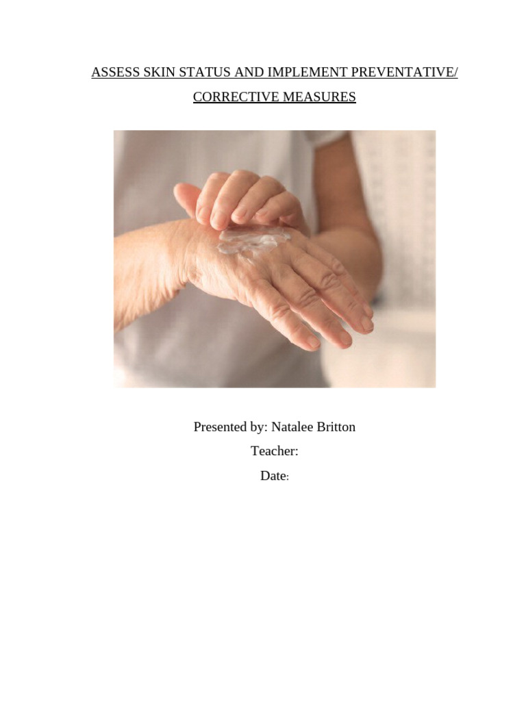 Assess Skin Status and Implement Preventative | PDF
