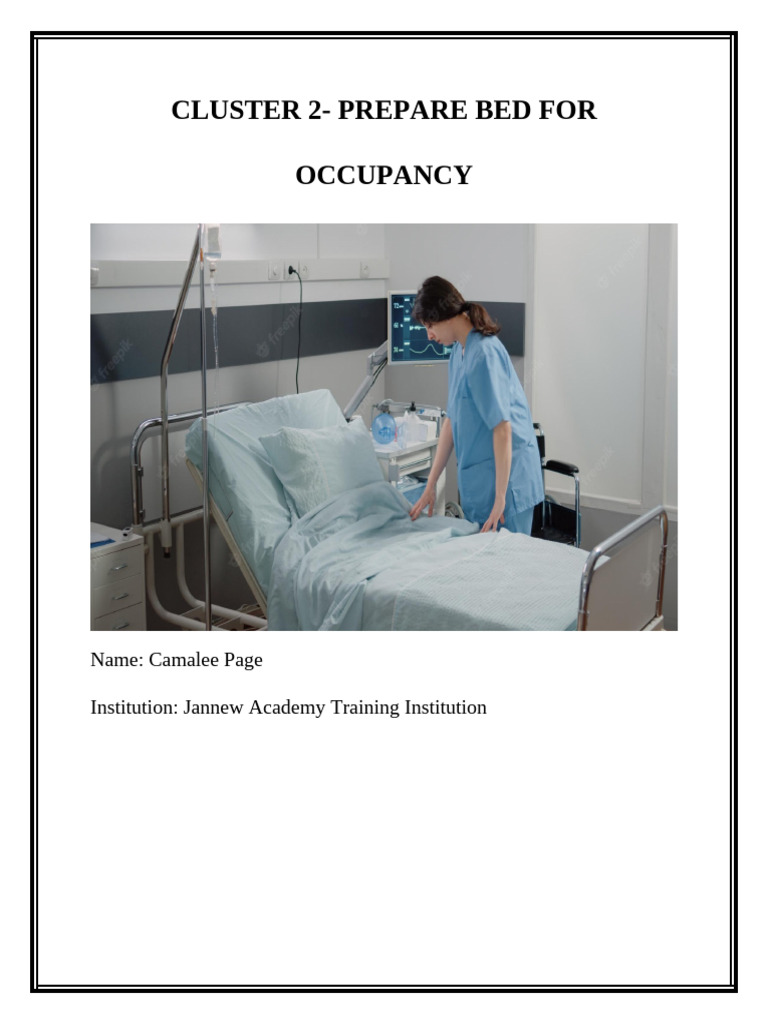 Prepare Bed For Occupancy | PDF