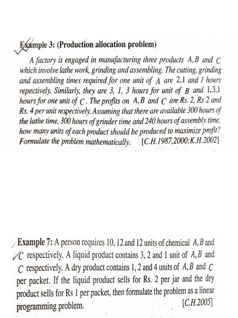 LP Model Formulation | PDF