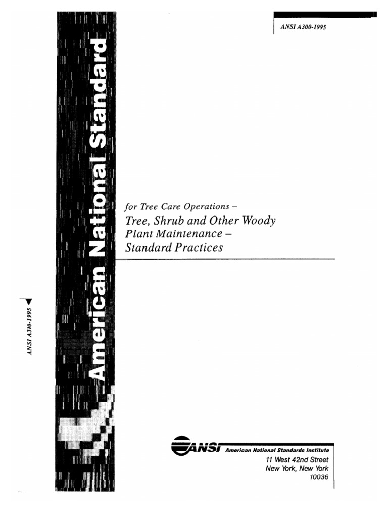 Ansi A300 1995 Tree Pruning Standards | PDF