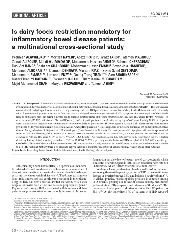 Dairy IBD Research | PDF