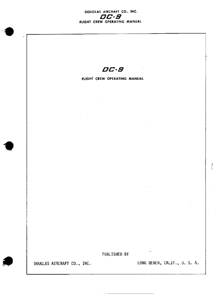 DC9 FCOM - Compressed | PDF