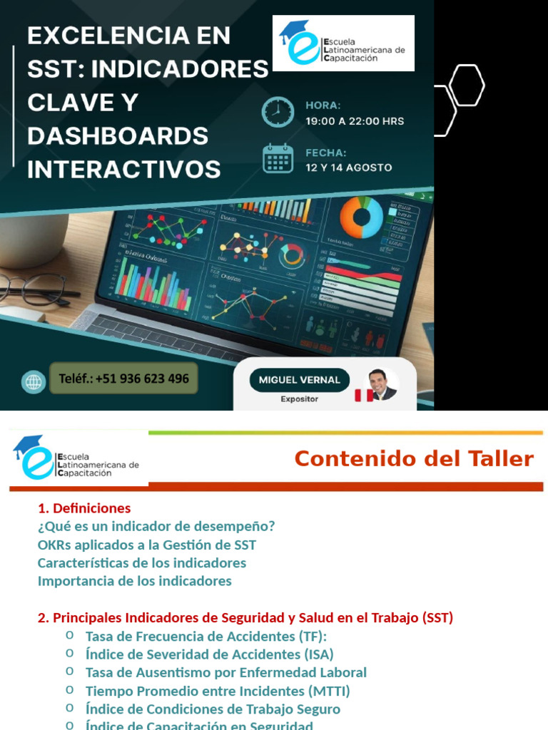 Taller KPIs de SST Con Dashboard en Excel | PDF