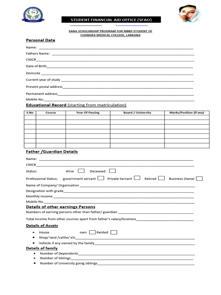 Application Form Sana 17218078650 | PDF