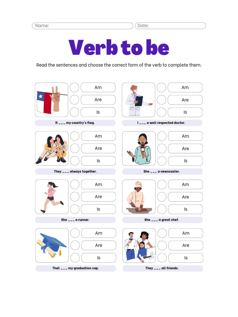 Ejercicio de Verb To Be | PDF