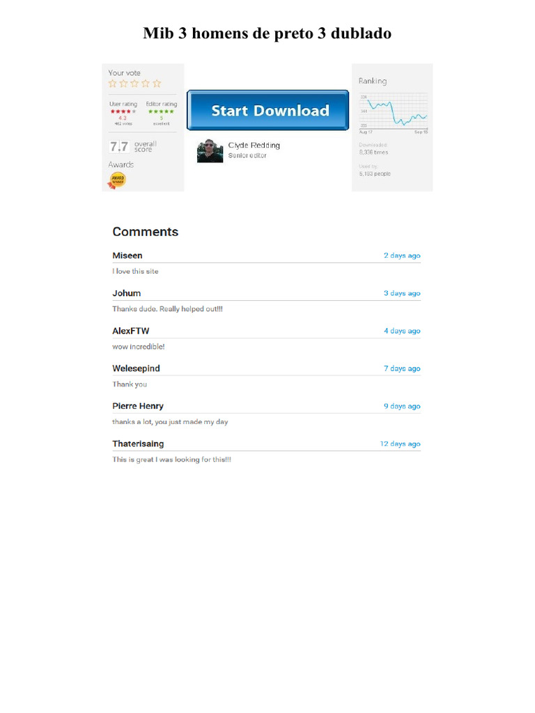 Mib 3 Homens de Preto 3 Dublado | PDF