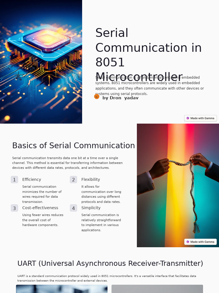 Serial Communication in 8051 Microcontroller | PDF
