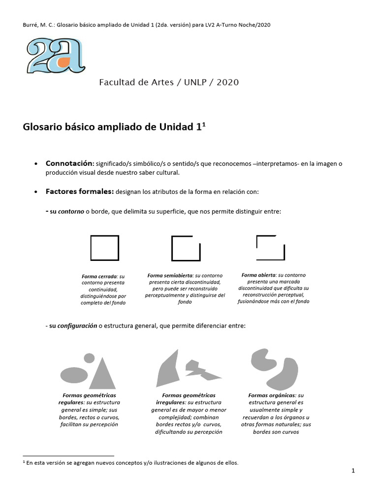 Glosario Ampliado Lenguaje Visual 2 | PDF
