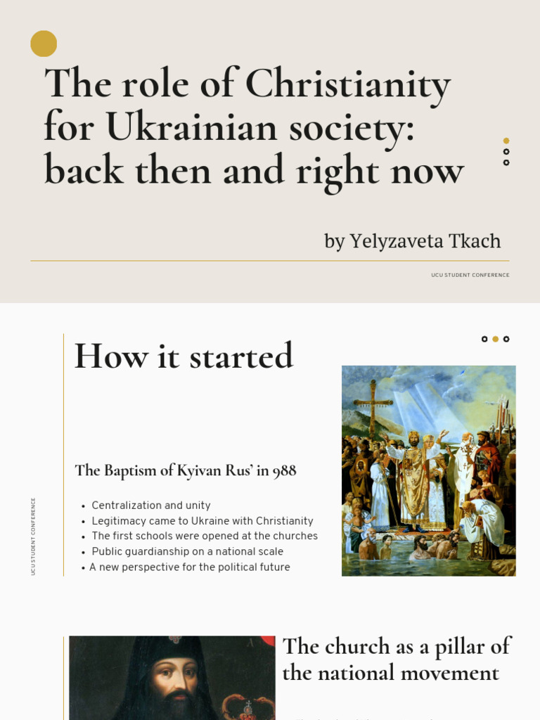 The Role of Christianity in Ukraine | PDF | Ukraine | Ukrainians