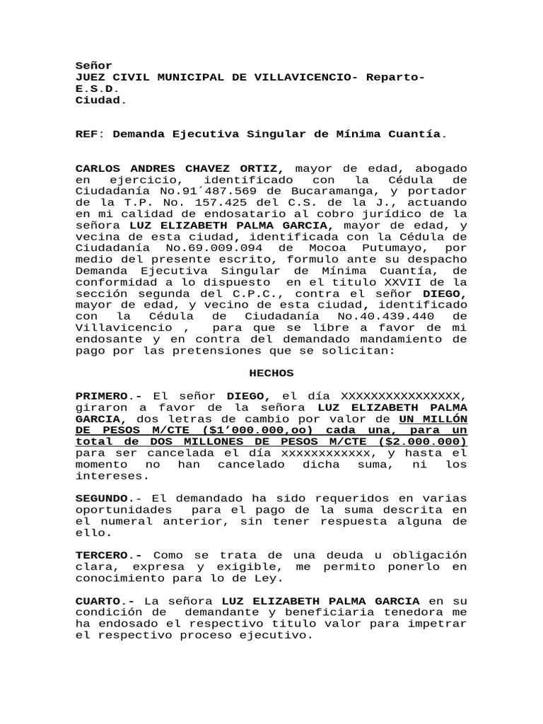 Demanda Ejecutiva | PDF