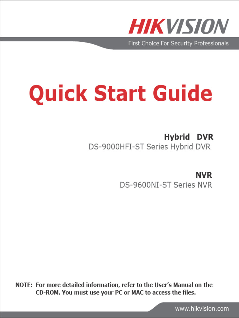 Quick Start Guide | PDF