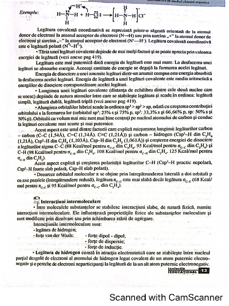 Interactiuni Intermoleculare | PDF