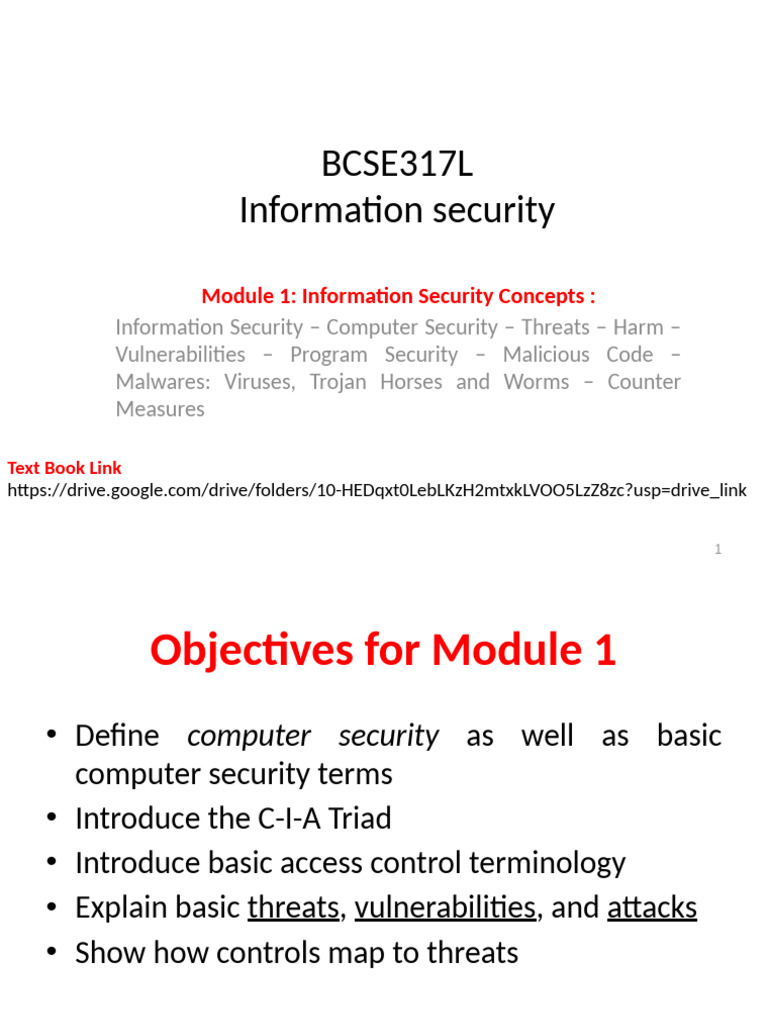 Introduction to Information Security Concepts | PDF | Computers | Security