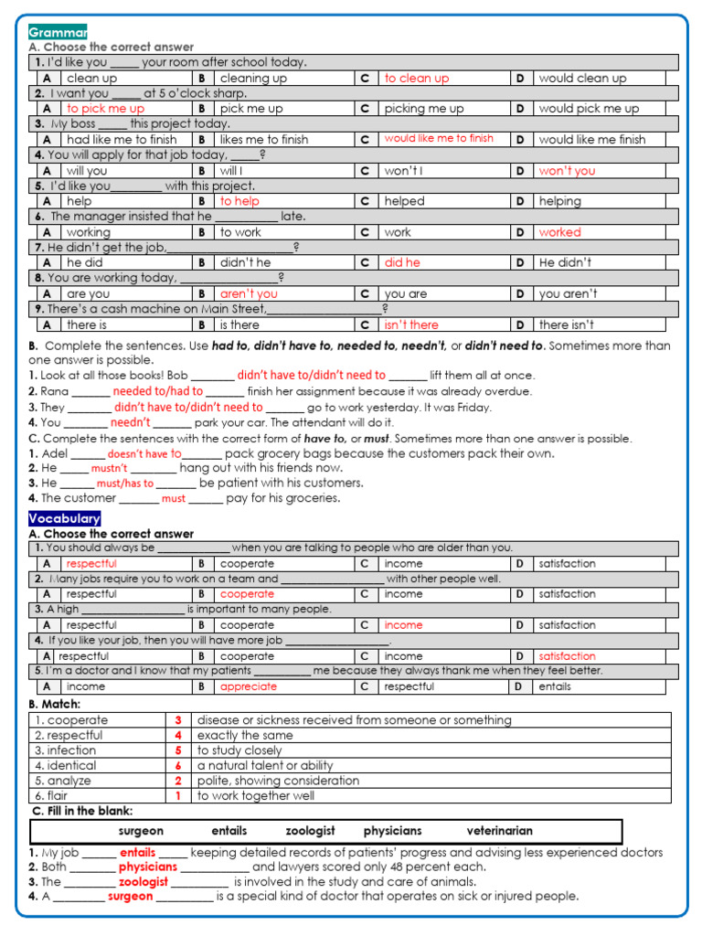 English 2.2 -مراجعة شاملة | PDF