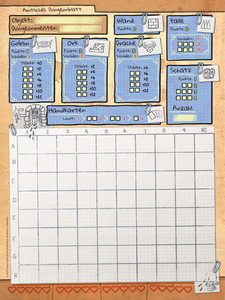 Doodle Dungeon Sheet A4-Min | PDF