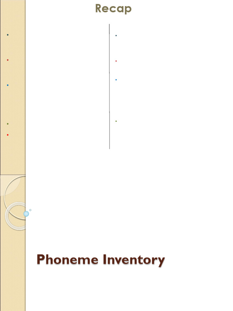 Phoneme Inventory and Phonemic Statements Day 7 | PDF