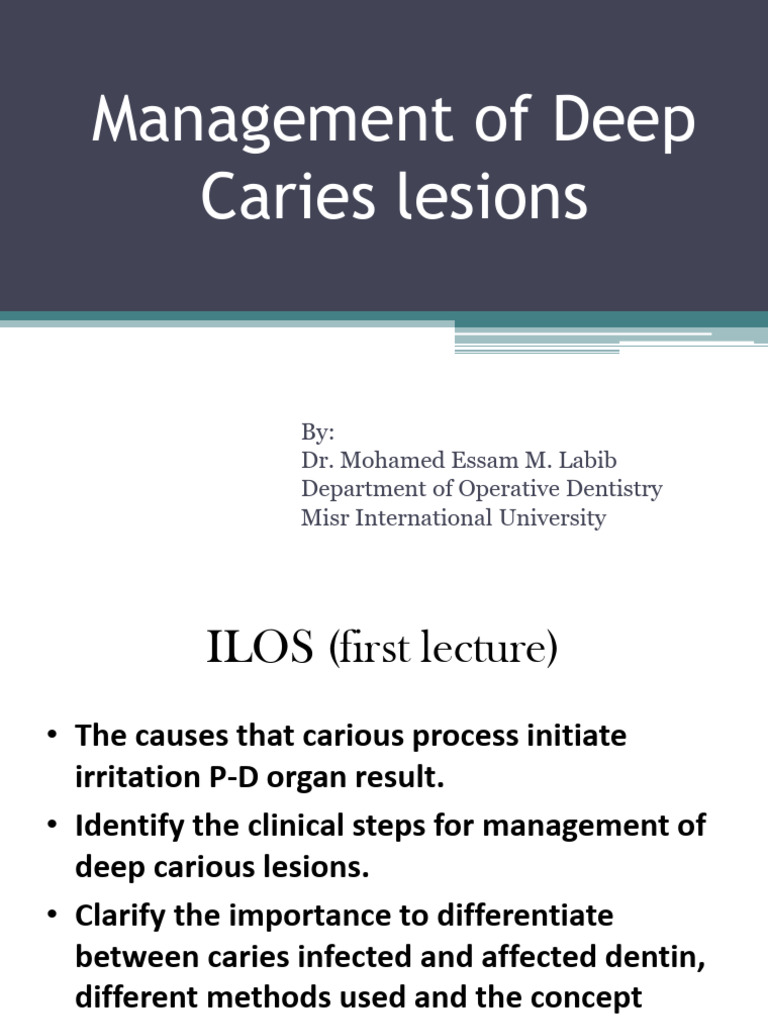 2 Management of Deep Carious Lesions | PDF